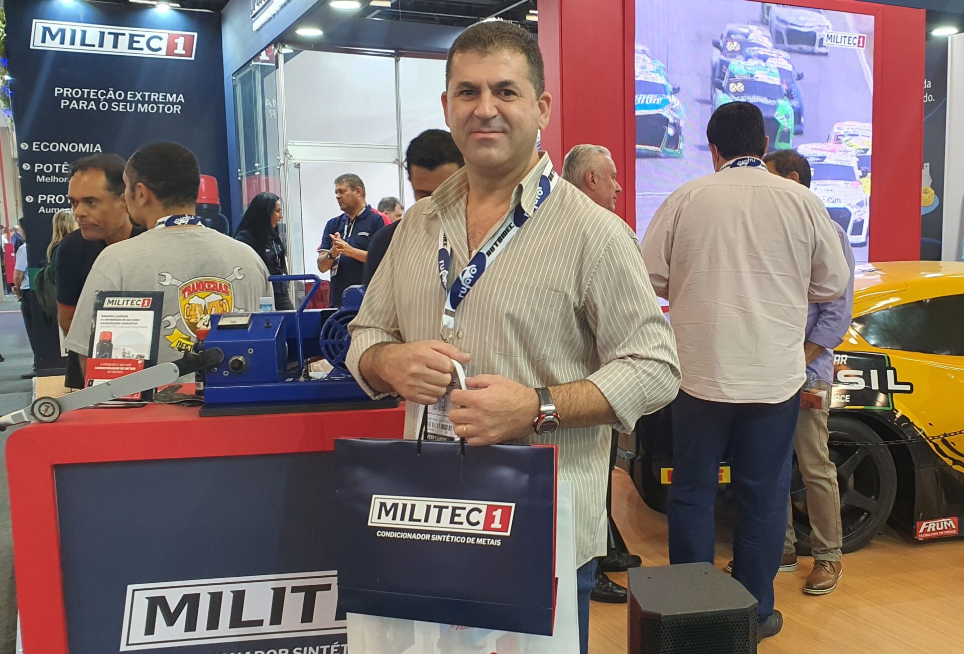 Simulador de Atrito Militec 1 na Automec